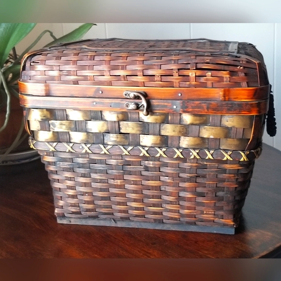 Accents | Vintage Woven Reed Box | Poshmark
